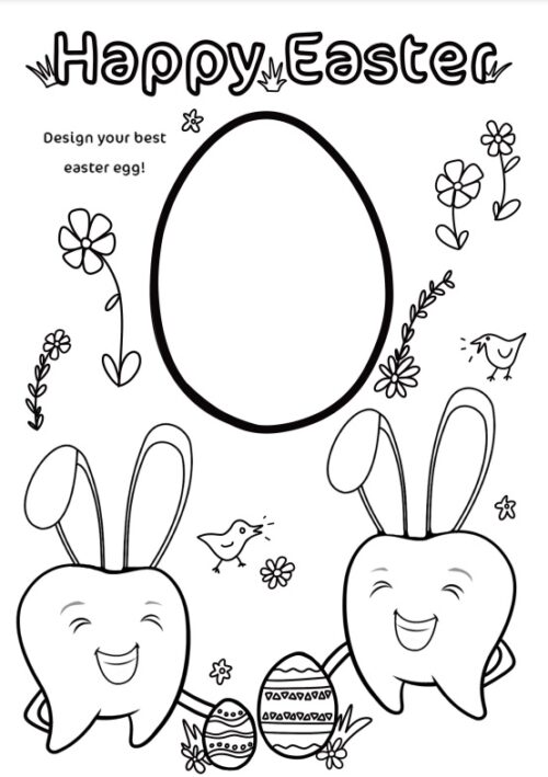 Tooth Town Easter Colouring In Competition - Tooth Town